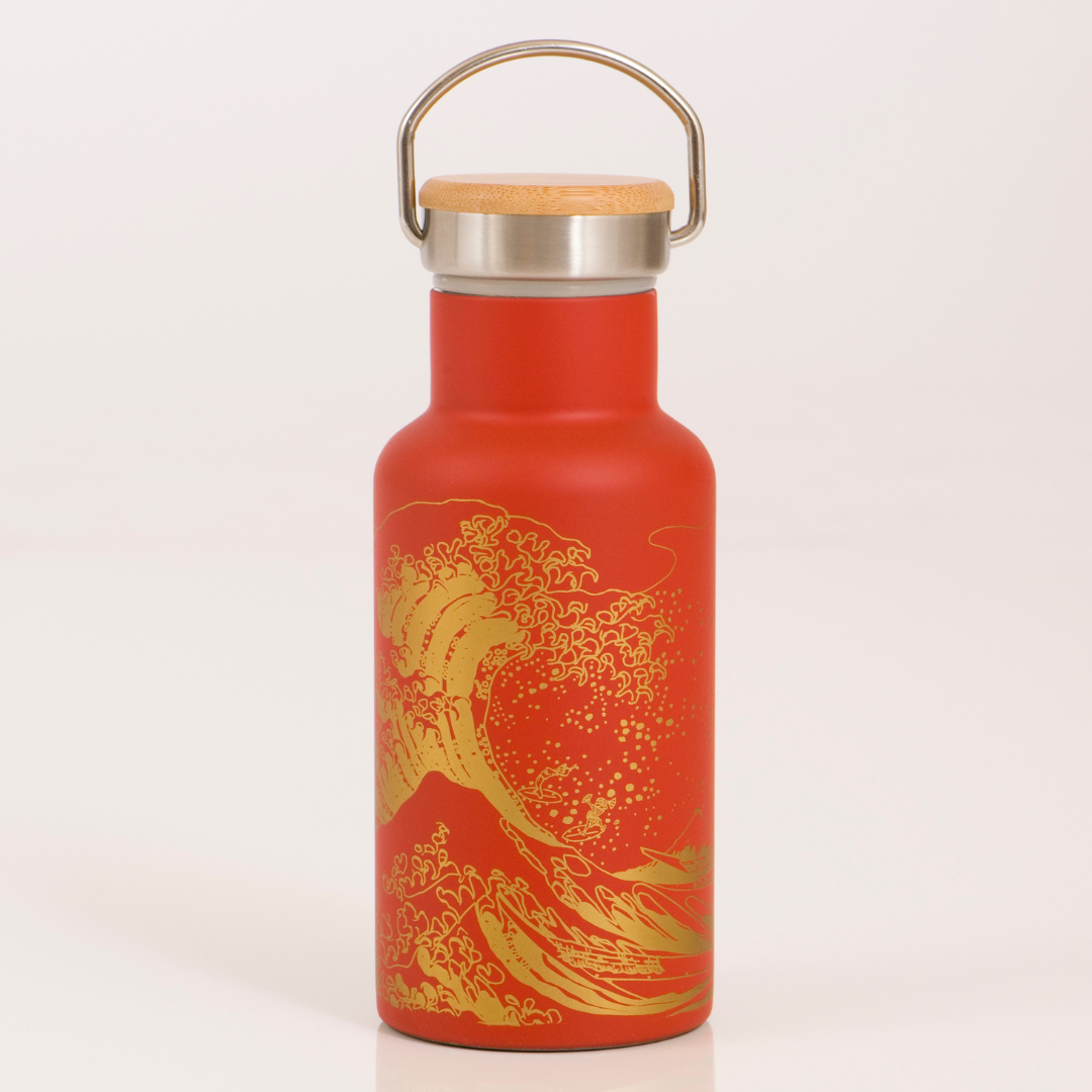 Stylish Ukiyoe-Inspired Japanese Water Bottle – Umami Square