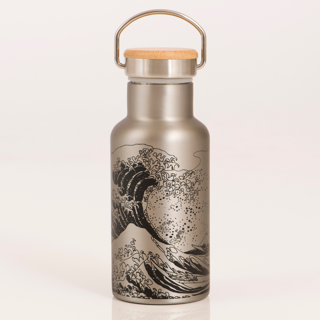 Stylish Ukiyoe-Inspired Japanese Water Bottle – Umami Square